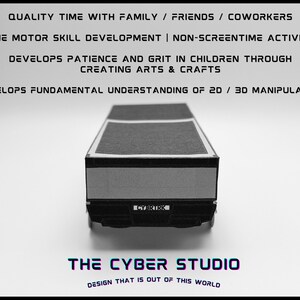 Tesla Cybertruck Full Color Stainless Steel Foldable Paper Origami ...