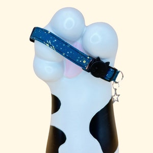Galactic Paws: Blue Space Cat Collar for Cosmic Kitties - Etsy