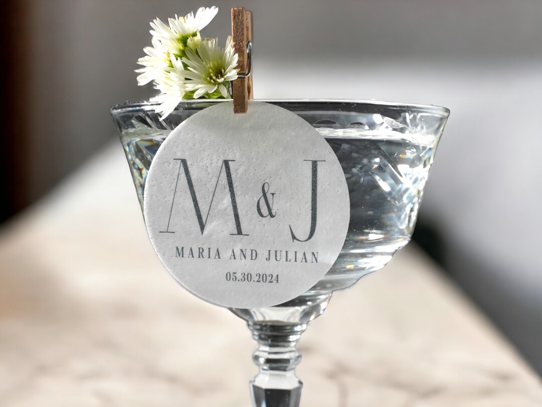 Custom Edible Drink Toppers Custom Wedding Toppers Cocktail Garnishes ...