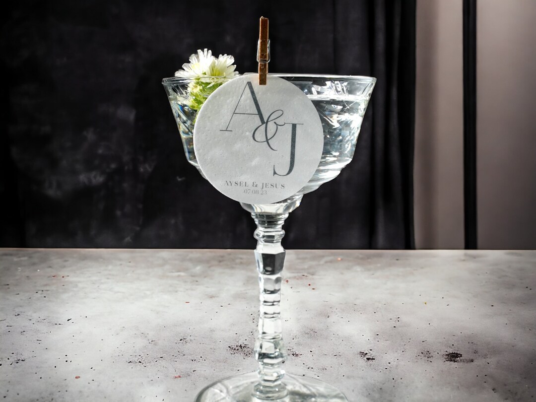 Custom Edible Drink Toppers Custom Wedding Toppers Cocktail Garnishes ...