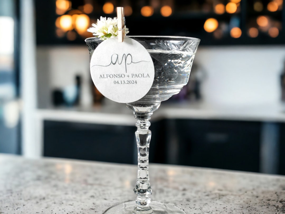 Custom Edible Drink Toppers Custom Wedding Toppers Cocktail Garnishes ...