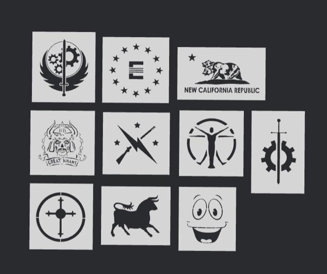 Fallout Faction Stencils - Etsy