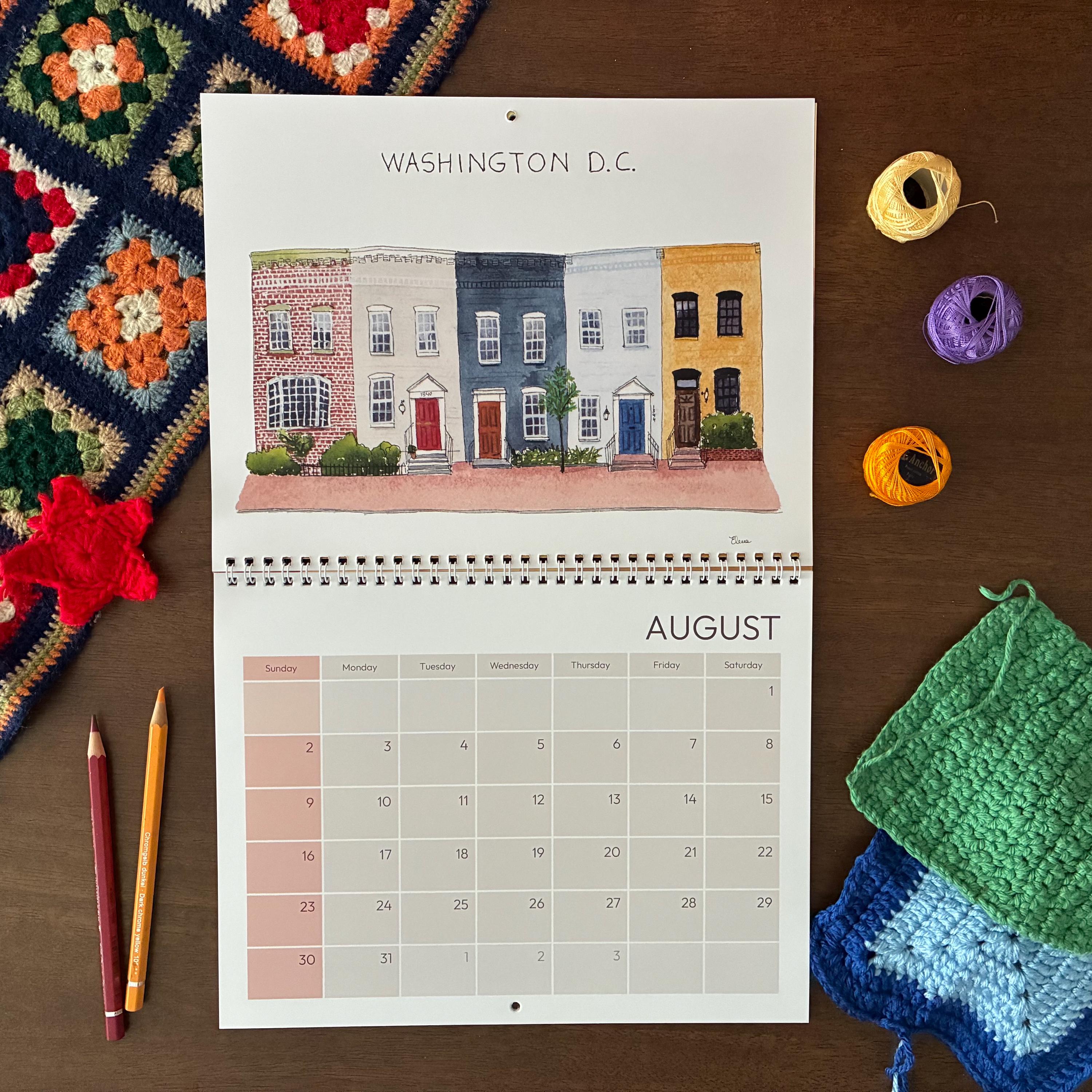 2026 Washington DC Wall Calendar | 12-month Illustrated Calendar With ...