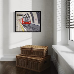 London Underground Art Print | London Tube Poster | Watercolor Painting ...