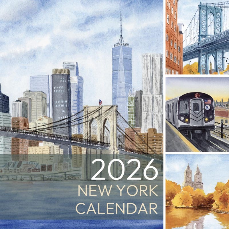 Nyc Wall Calendar 2026 - Etsy