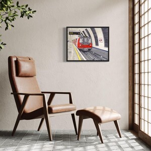 London Underground Art Print | London Tube Poster | Watercolor Painting ...