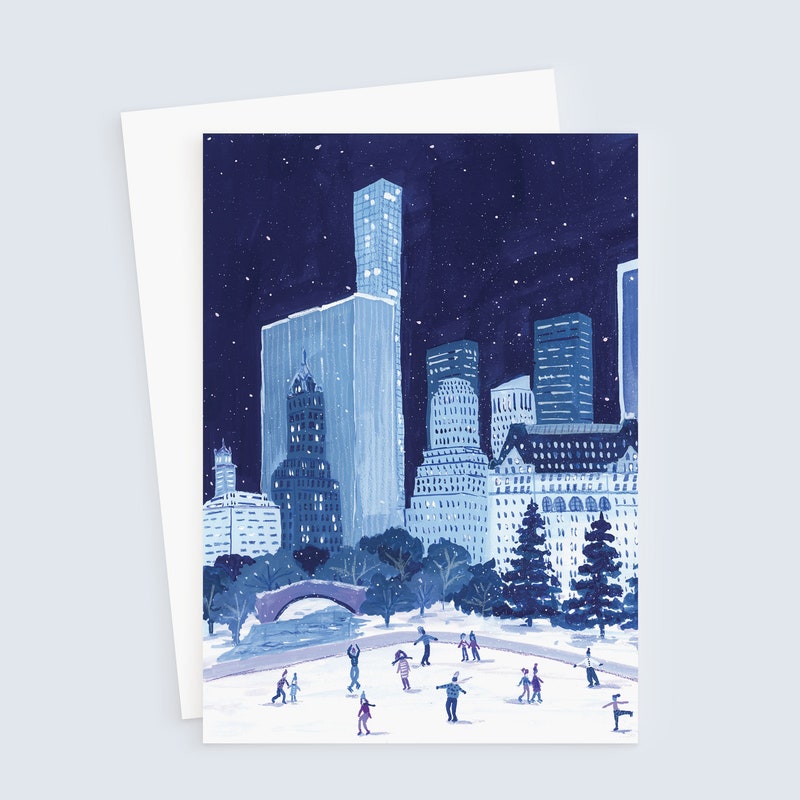 New York Christmas Card - Etsy