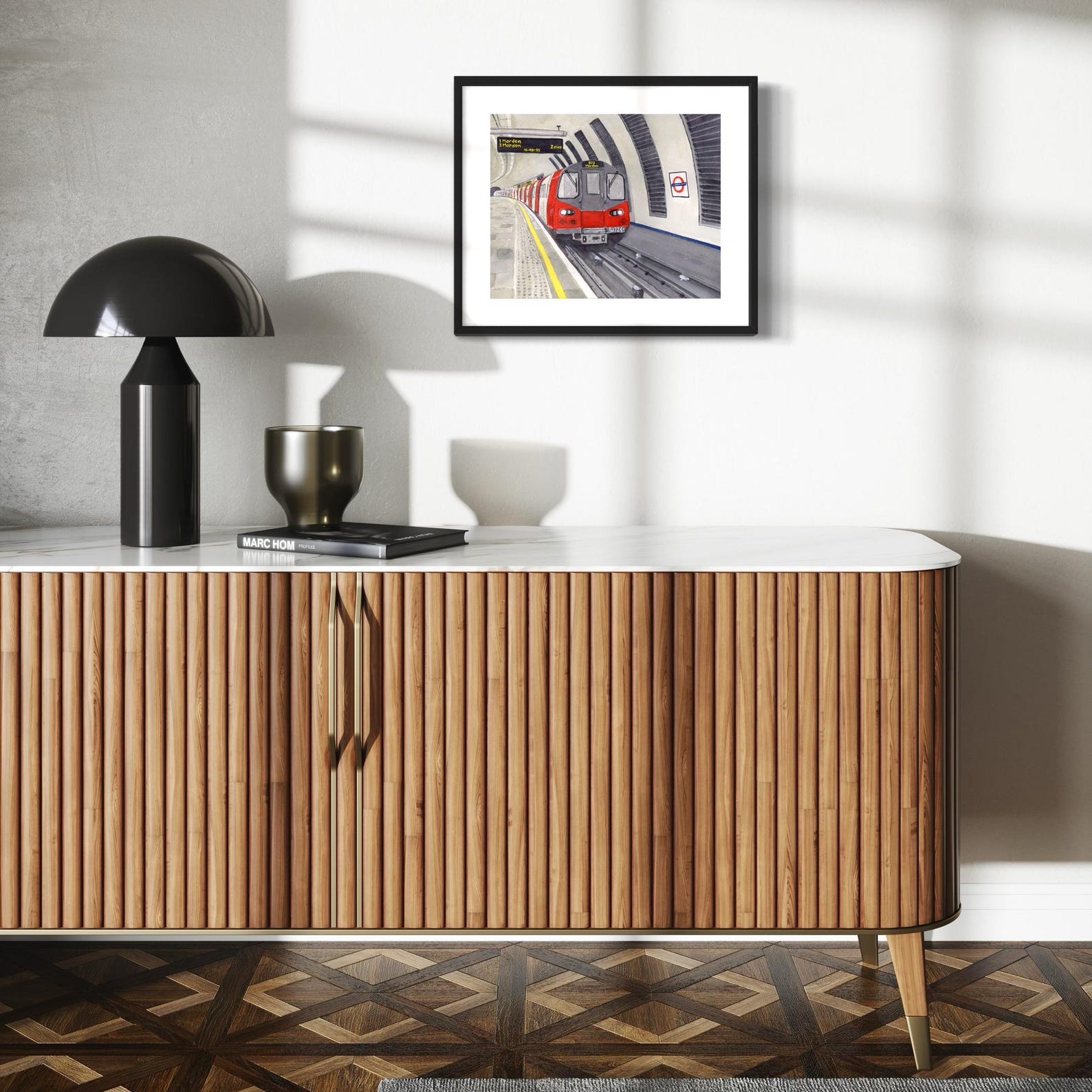 London Underground Art Print London Tube Poster Watercolor Painting ...