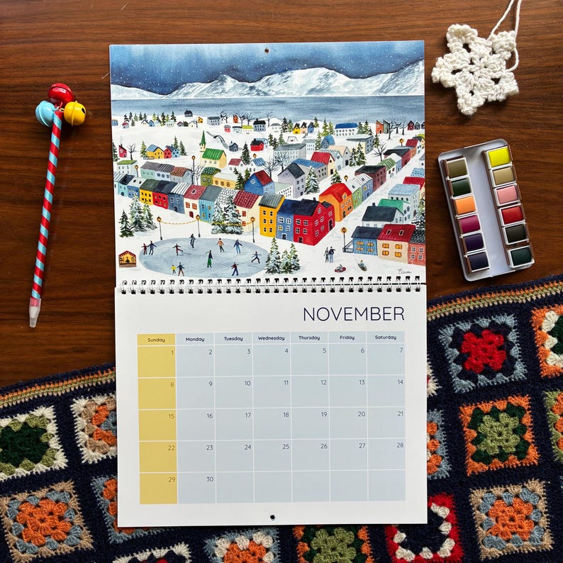 2026–2027 Nordic Nursery Calendar, Scandinavian Academic Wall Calendar ...