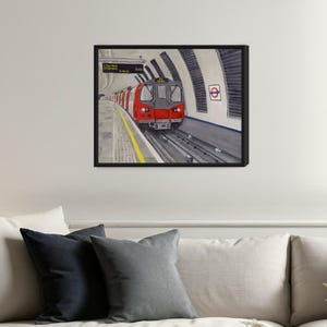 London Underground Art Print | London Tube Poster | Watercolor Painting ...