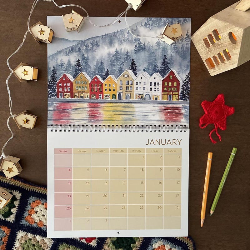House Art 2026 Calendar - Etsy