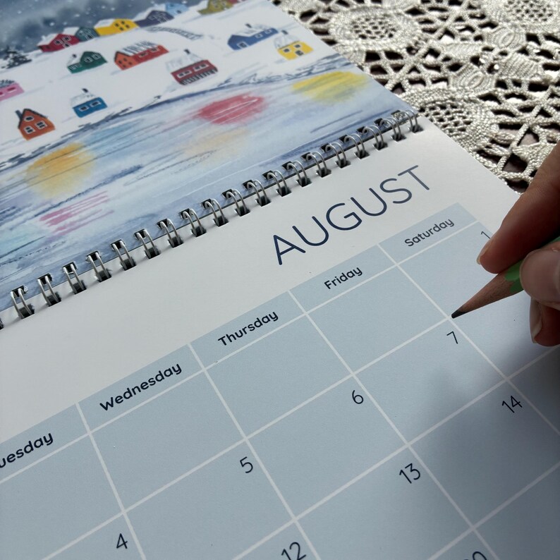 2026–2027 Nordic Nursery Calendar, Scandinavian Academic Wall Calendar ...