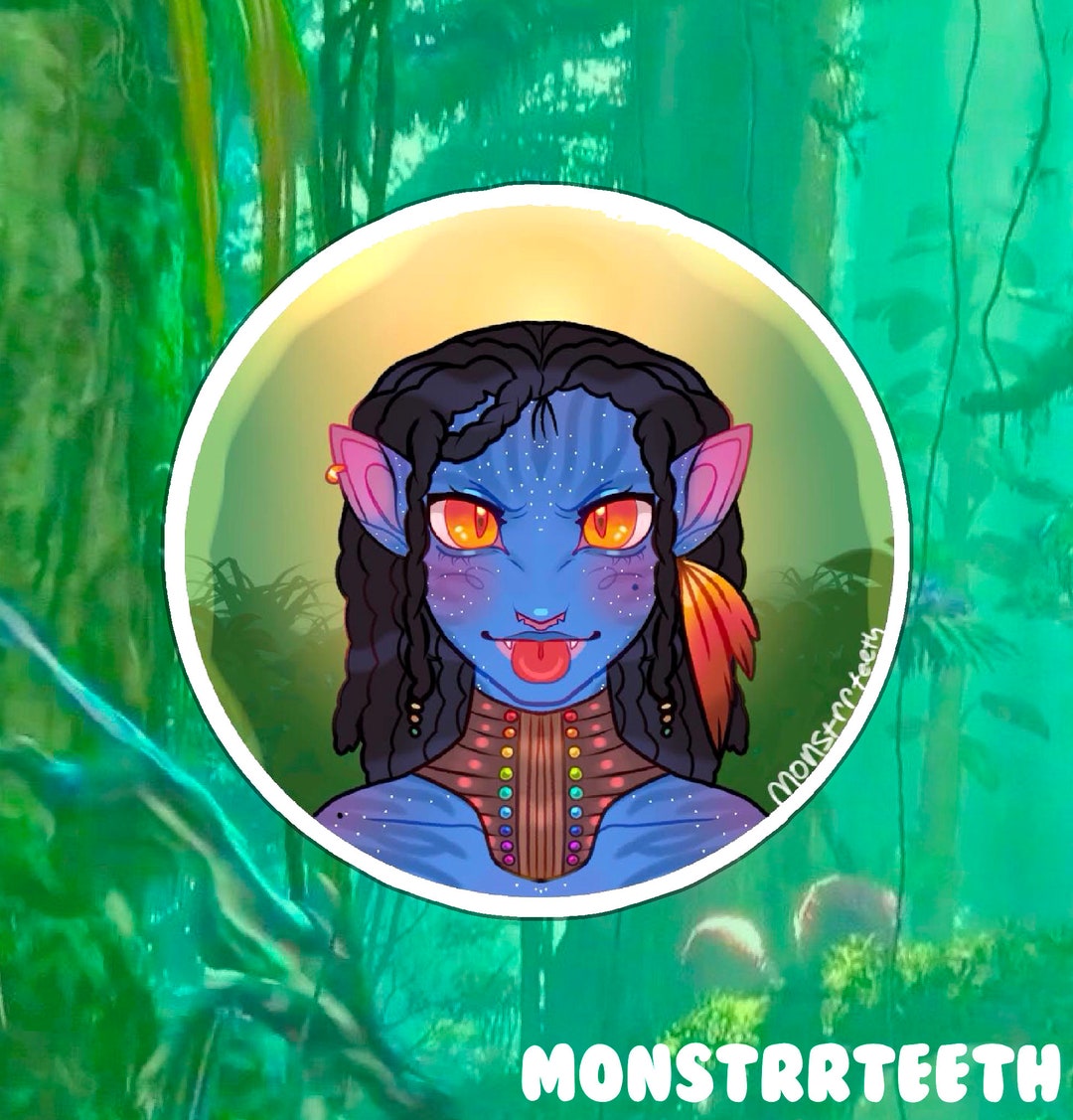 Neteyam Circle Rainbow Holographic Vinyl Sticker - Etsy