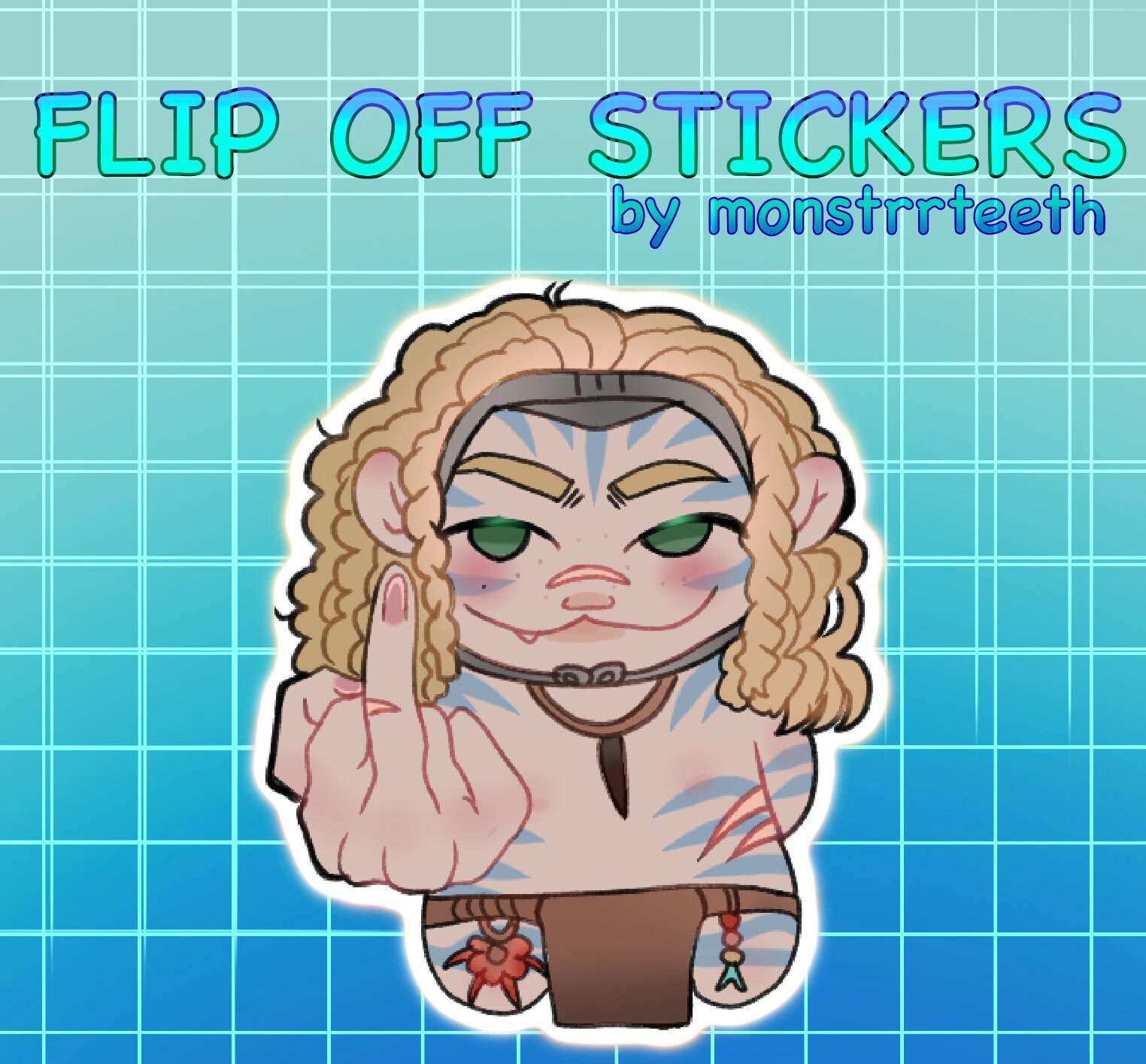 Flip off Avatar the Way of Water Sticker Set - Etsy