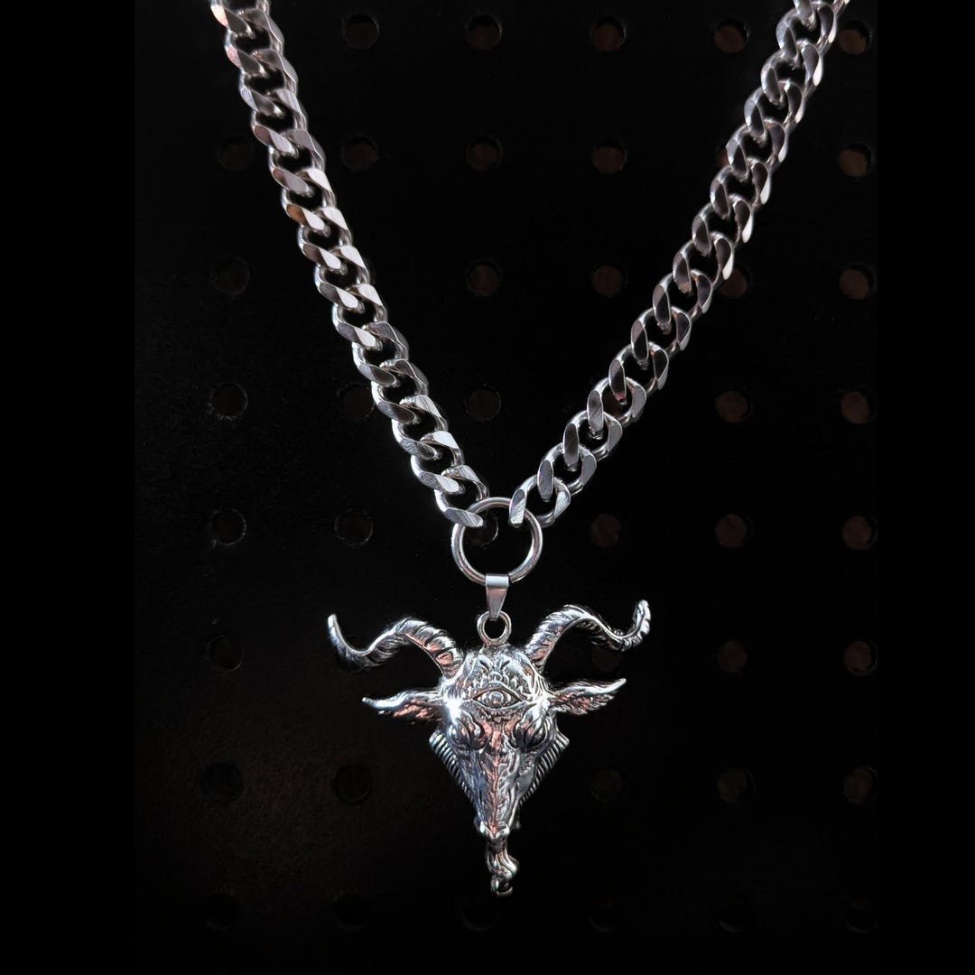 Horned God Chain Necklace - Etsy