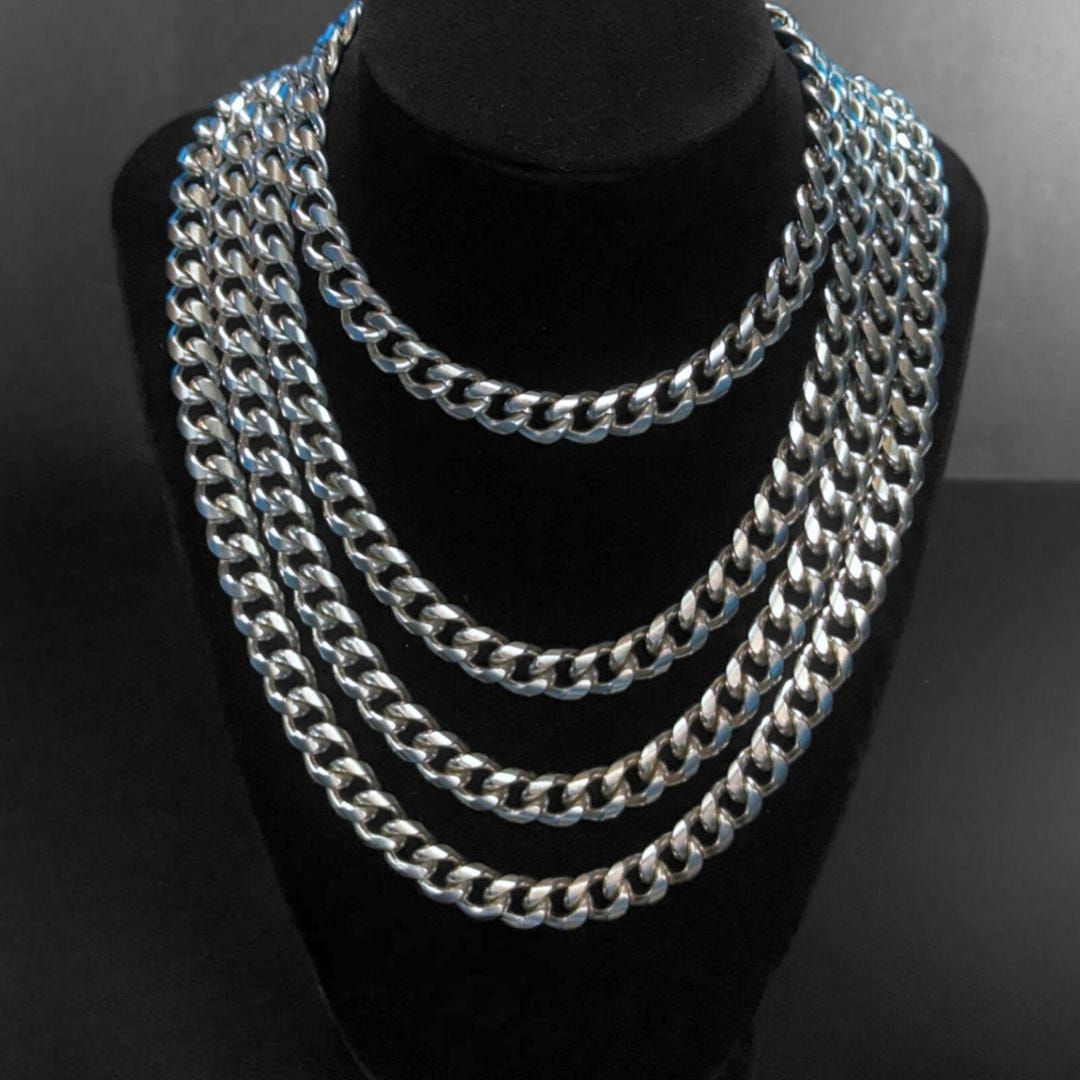Luxe - Gothic Punk Chunky Chain Necklace - Etsy