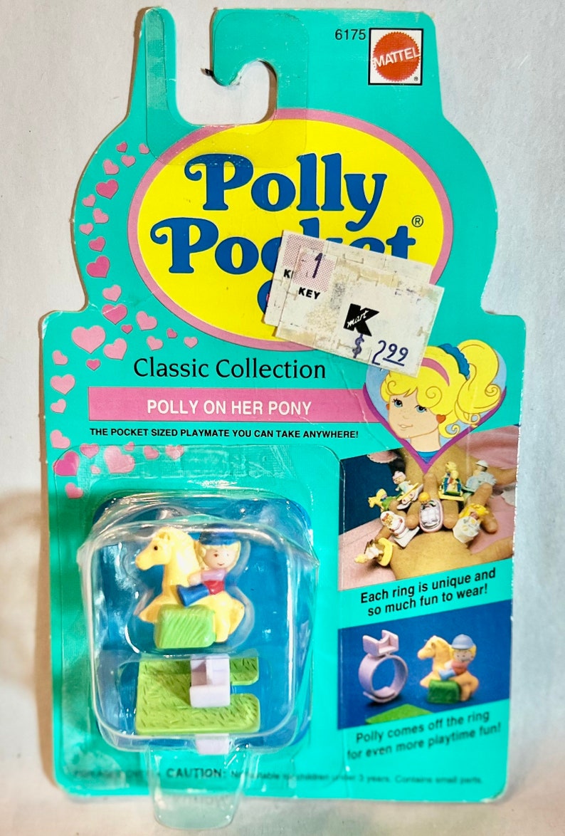 1993 Polly Pocket Keepsake Collection “polly in Her Pony” Ring - New in ...