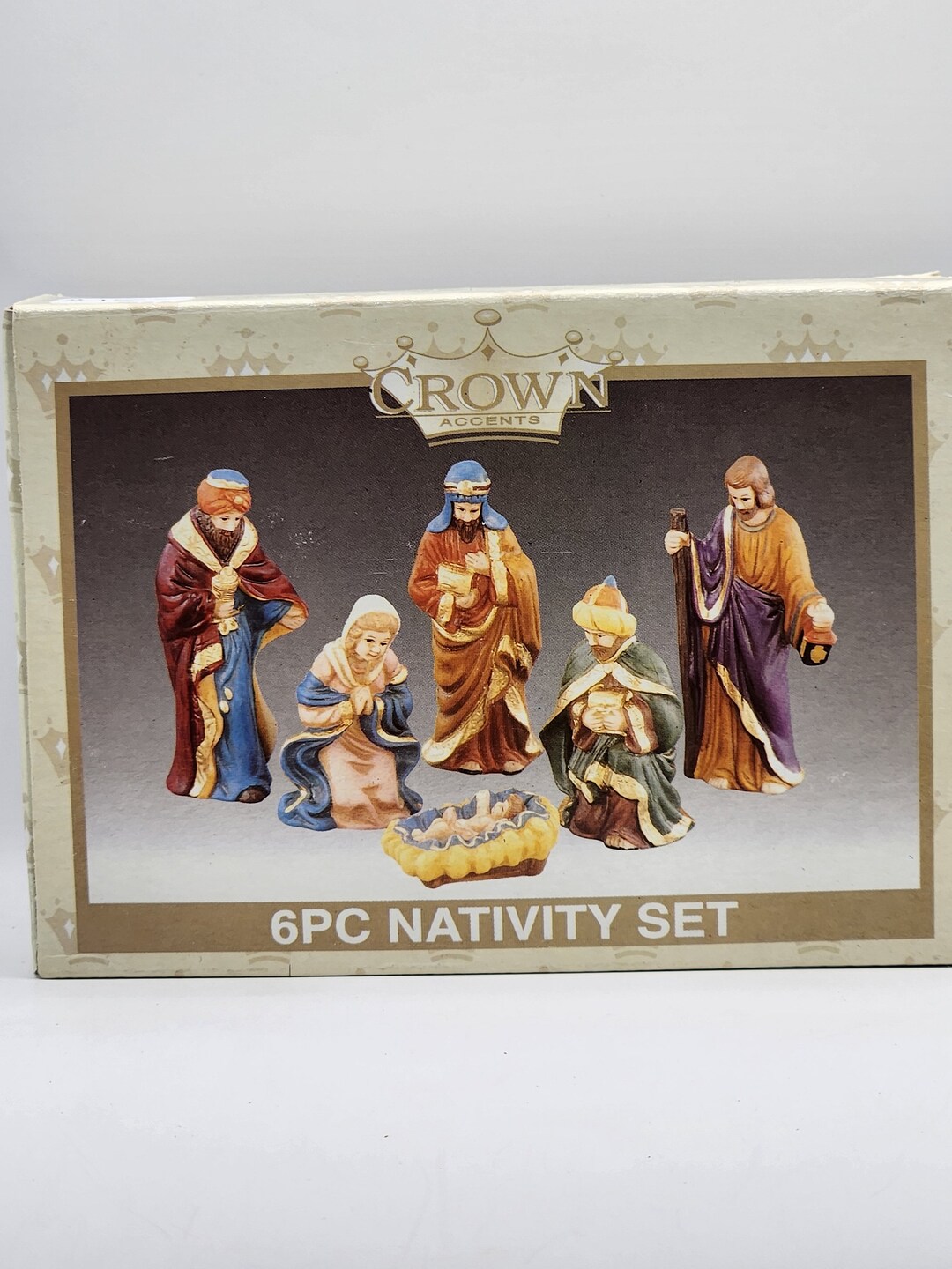 Crown Accents, 6 Pc Nativity Set - Etsy