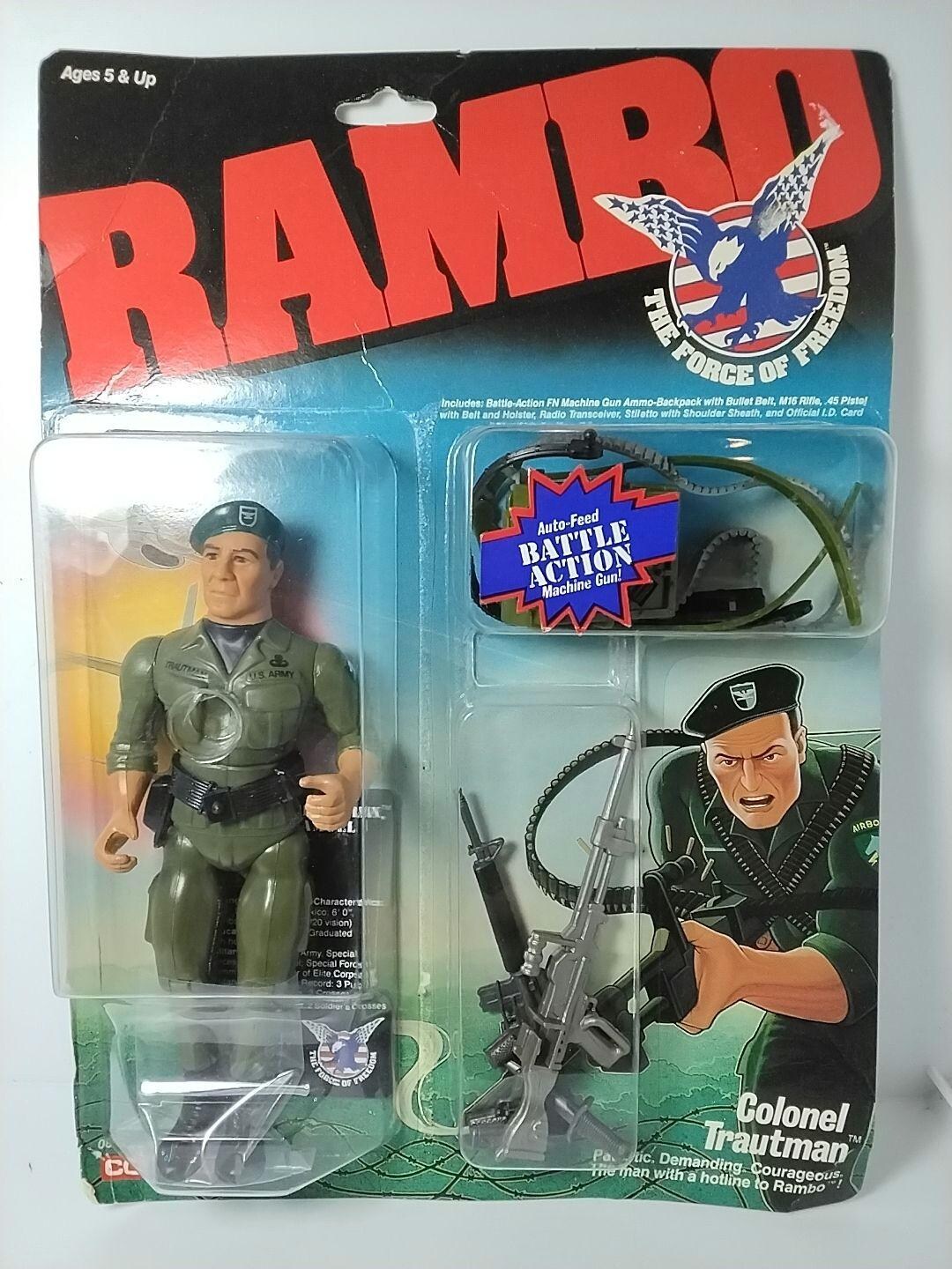 Rambo 1985 1986 Colonel Trautman Force of Freedom Coleco Vintage Action ...