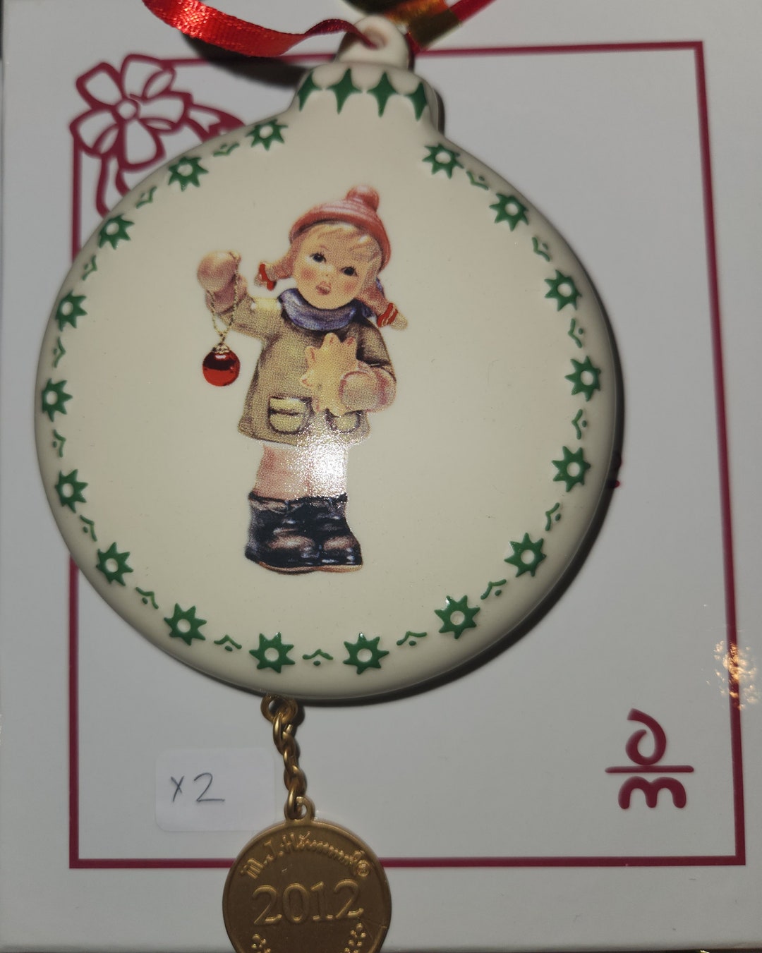 M.J. Hummel Ornament 2012 Round - Etsy