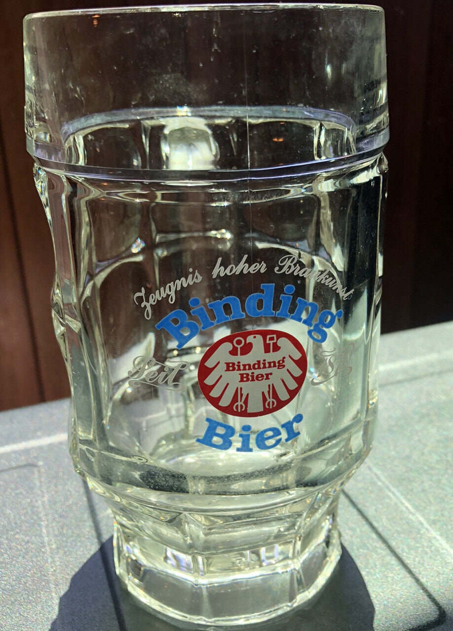 Binding Bier Seit 1870 .4 Liter Glass Handled Beer Mug Stein - Etsy