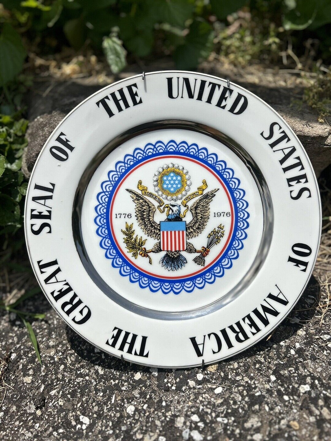 Rare Vtg Plate of the Great Seal of the United States of - Etsy