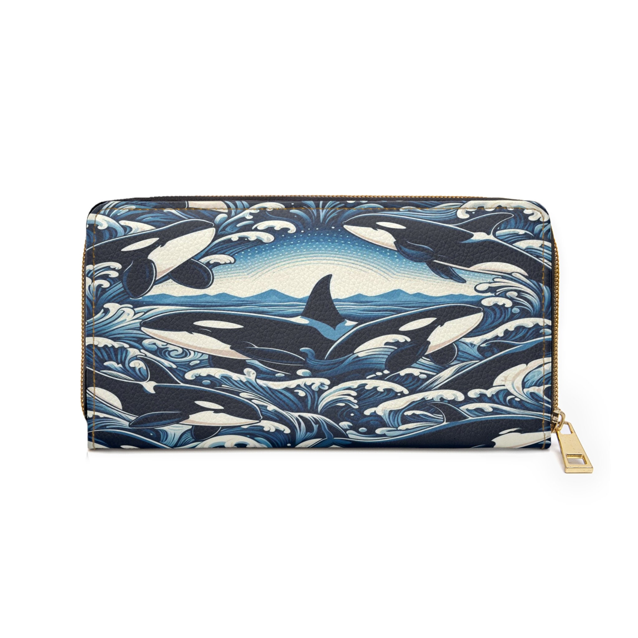 Killer Whale Orcas on the Majestic Ocean Premium Zipper Wallet - Etsy