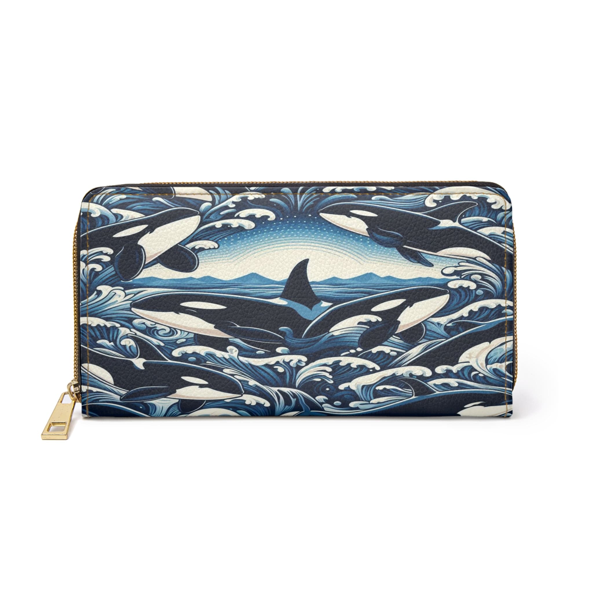 Killer Whale Orcas on the Majestic Ocean Premium Zipper Wallet - Etsy