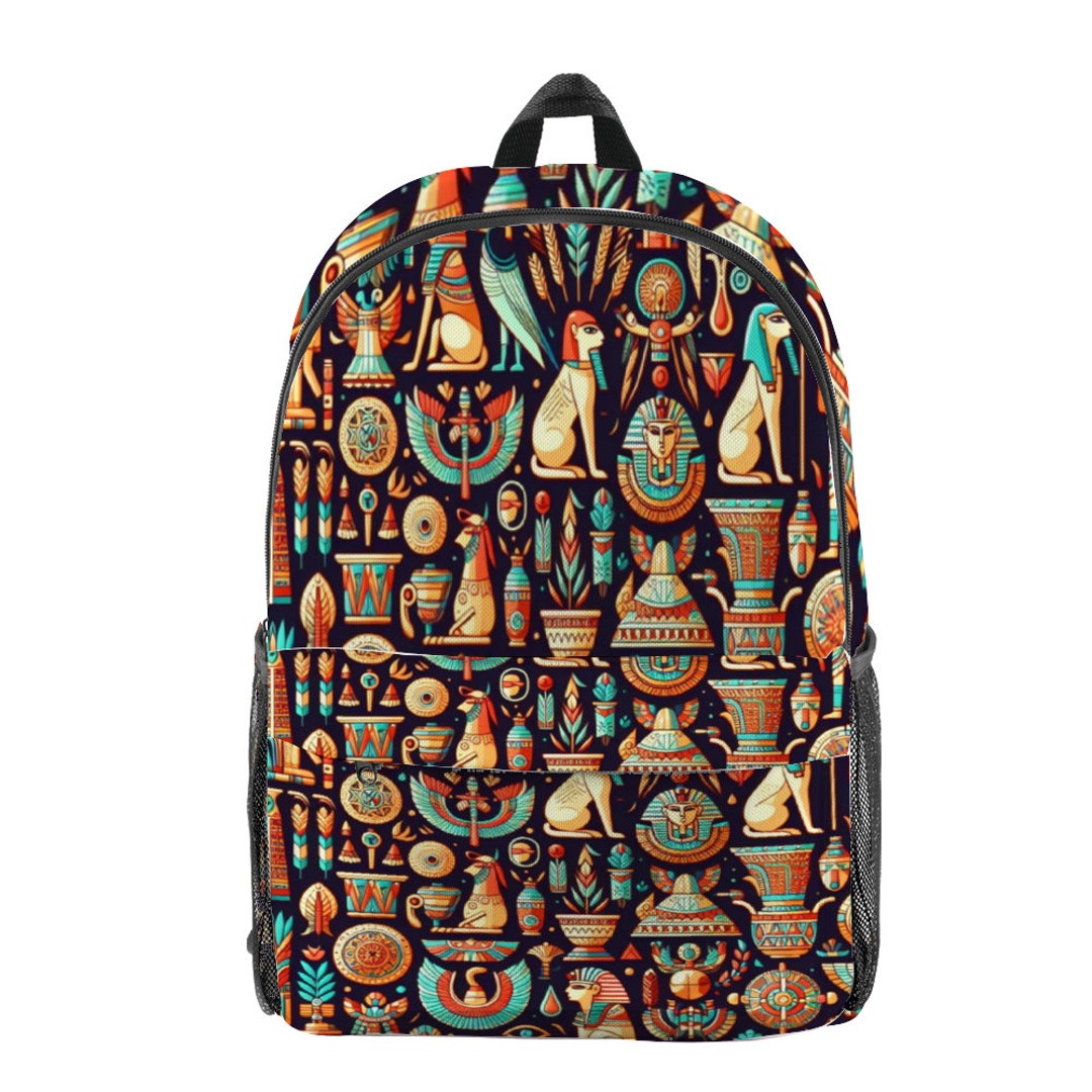 Nile Dream Vibrant Ancient Egyptian Pattern All Over Print Backpack ...