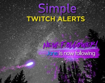 Simple Twitch Alerts Green Custom Streamer Alert Overlays - Etsy