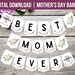 Printable Mother's Day Banner, Mother's Day Decor, Printable Banner ...