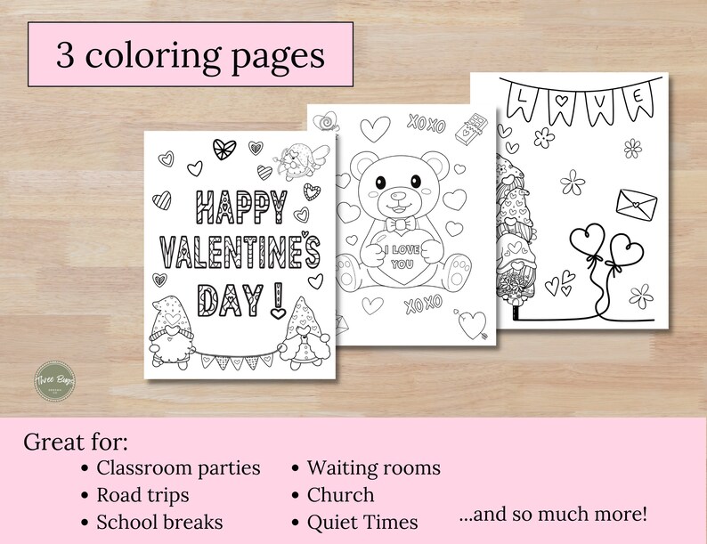 Valentine's Day Printable Activity Pack, Prek and Kindergarten Activity ...
