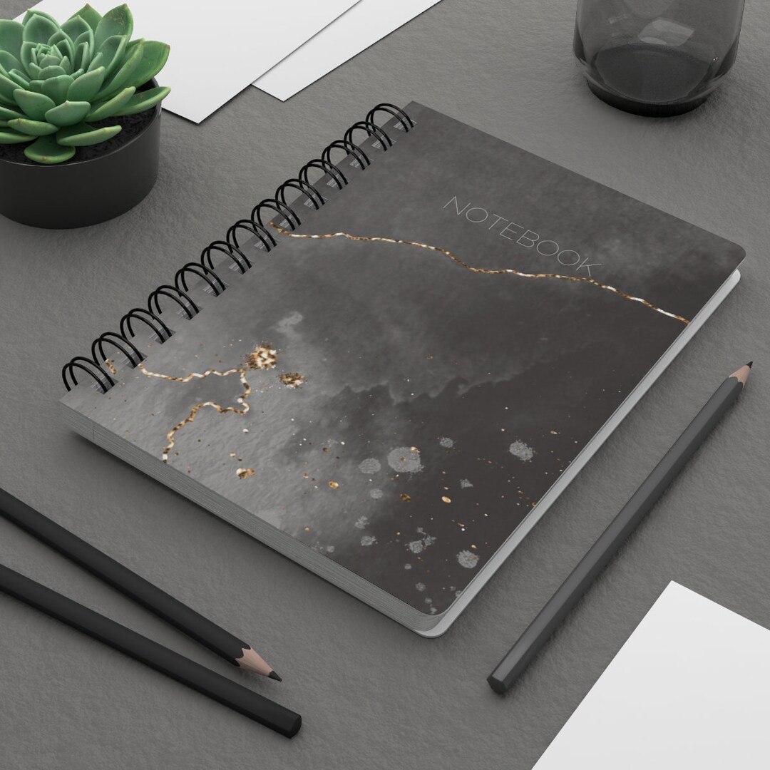 Marble Spiral Notebook, Marble Journal, Ruled Line Notebook, Student ...