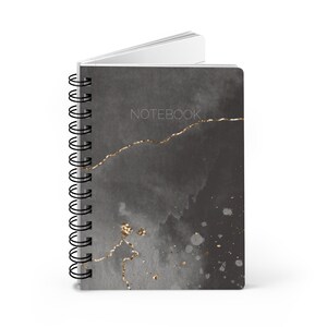 Marble Spiral Notebook, Marble Journal, Ruled Line Notebook, Student ...