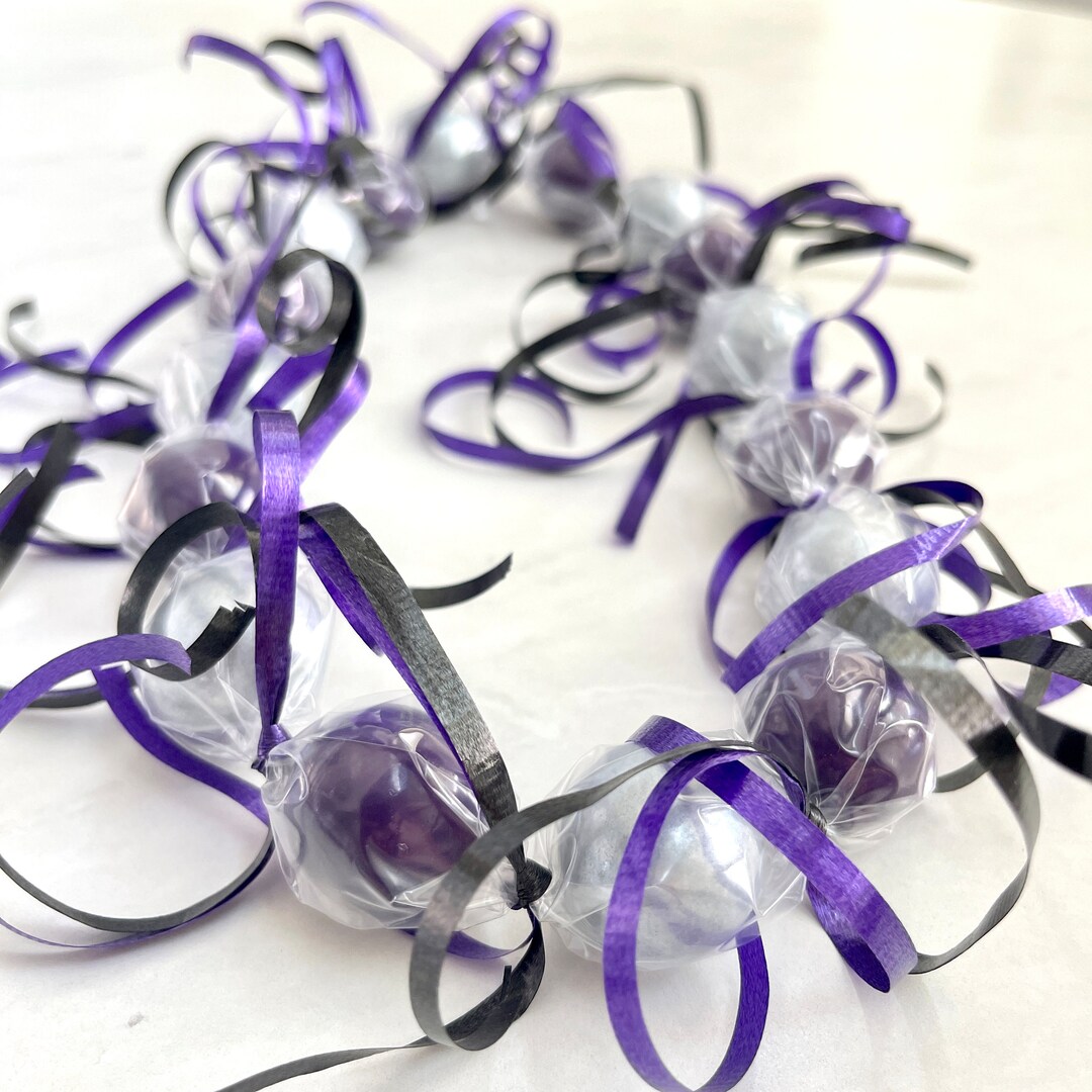 Purple Lei, Birthday Party Lei, Luau Lei, Birthday Party Favors Lei ...
