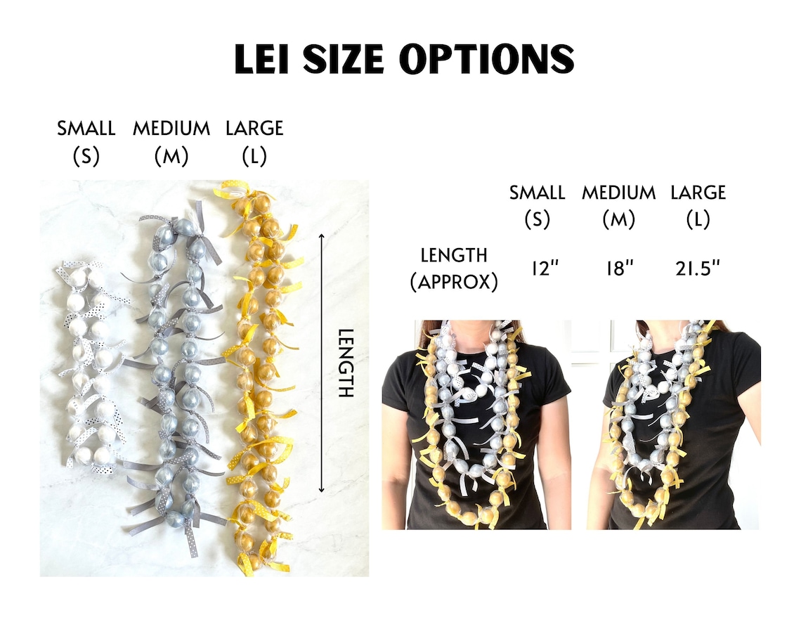 Blue and Gold Lei, Graduation Party Lei, Lei for Birthday Party ...