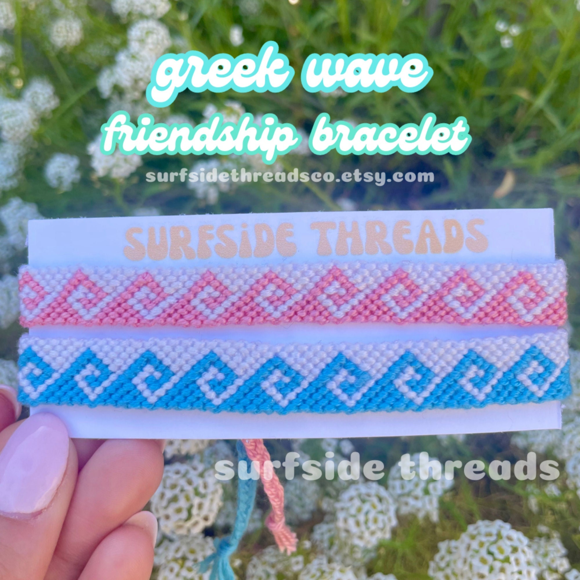 Greek Wave Woven Bracelet Surfer Vibes Lexi Hidalgo Obx Preppy ...