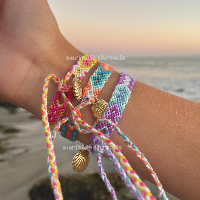 Mini Diamond Friendship Bracelet| Coconut Girl Aesthetic| Surfer Girl ...