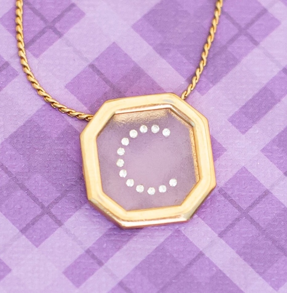 Vintage geometric octagon letter - Gem