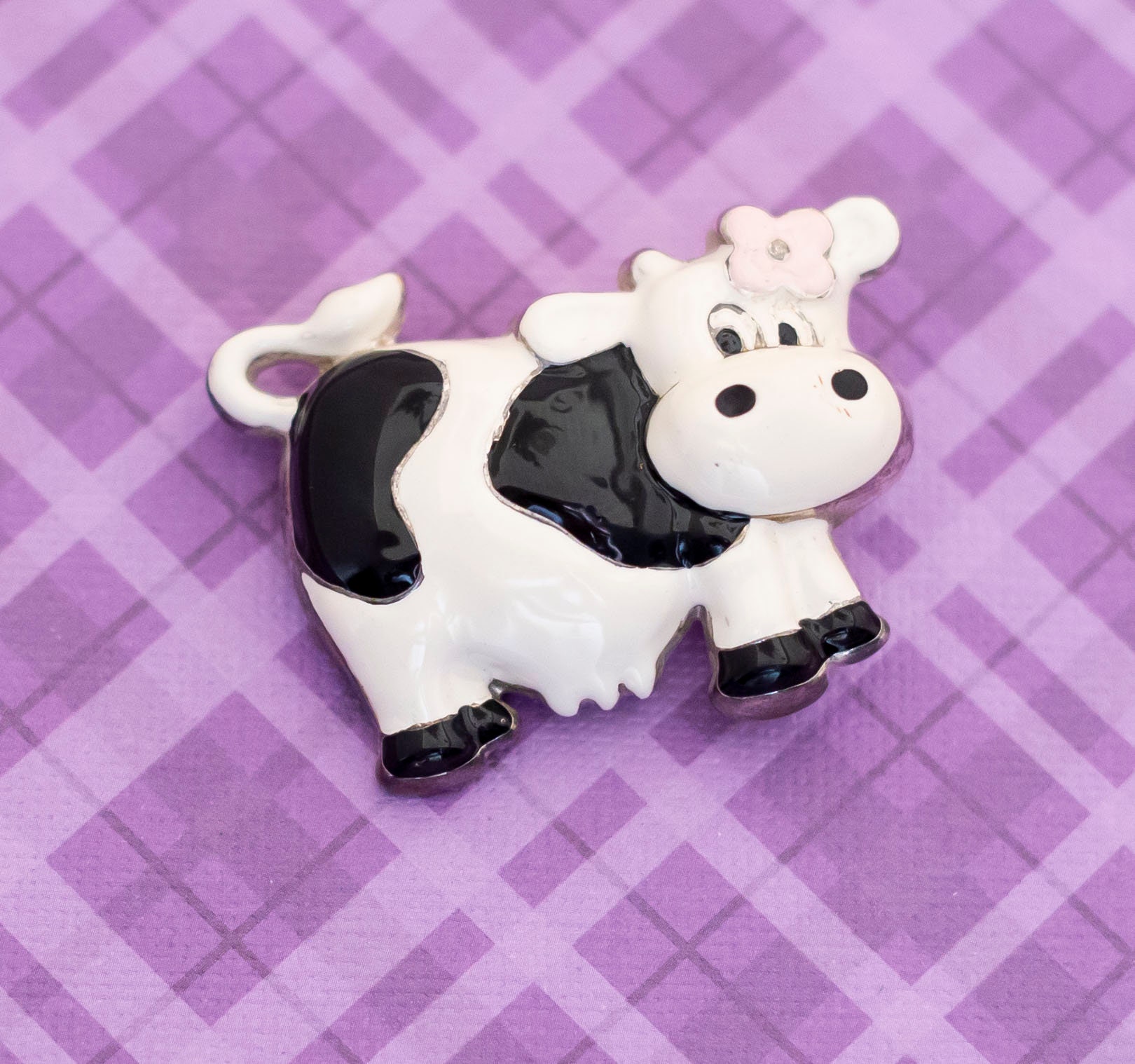 Vintage Adorable Cow Intricate Brooch by Best V4 - Etsy