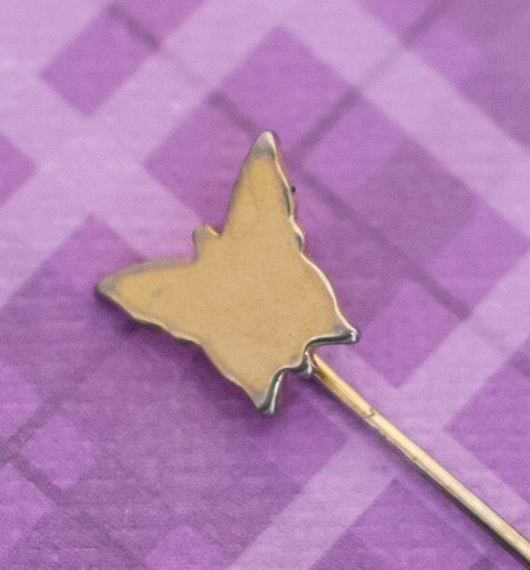 Vintage Classic Gold Tone Butterfly Stick Pin V19 - Etsy