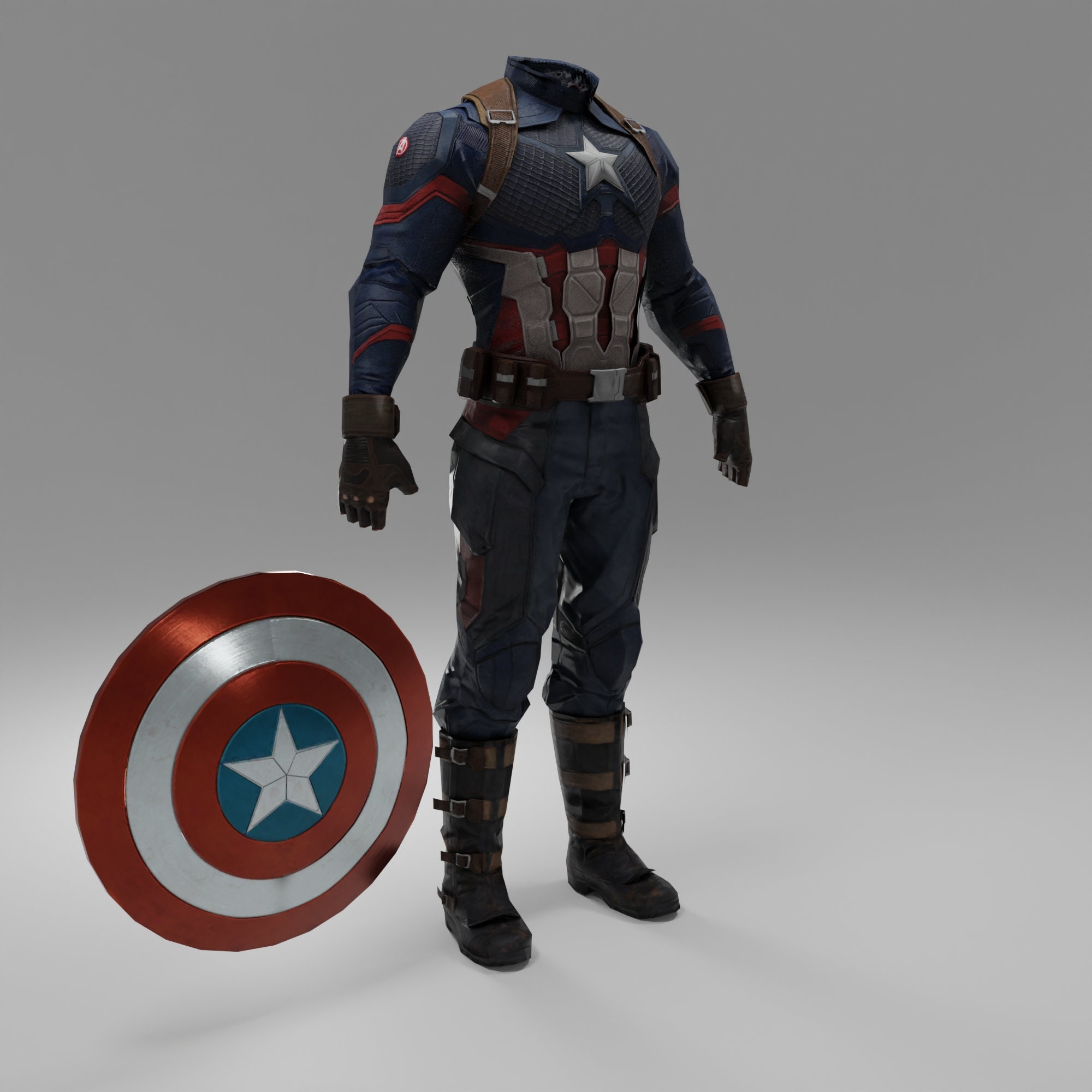 Captain America Armor Template for EVA Foam Papercraft - Etsy