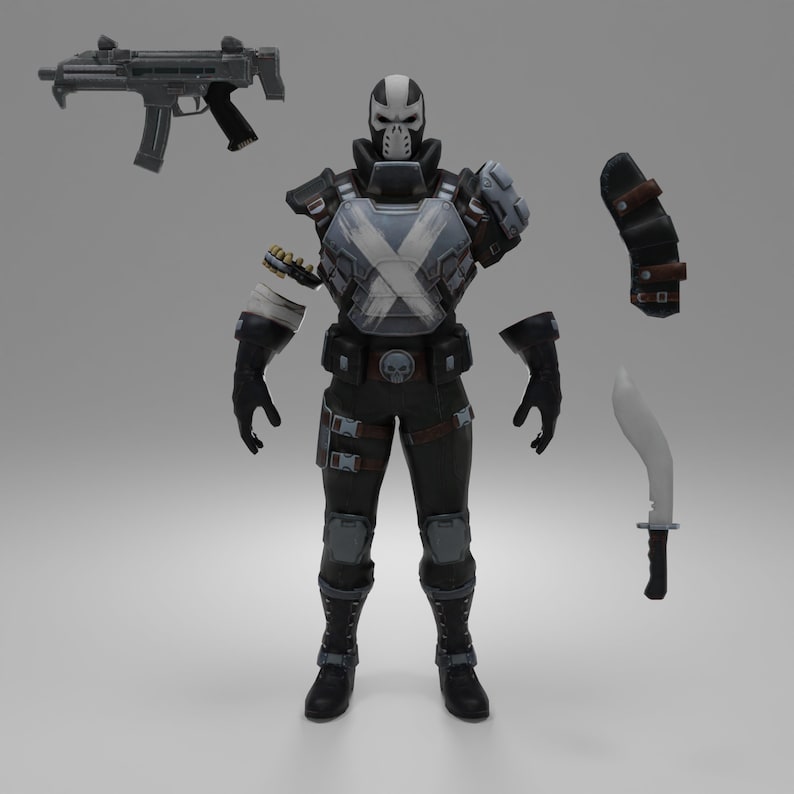 Crossbones Armor Template for EVA Foam Papercraft - Etsy