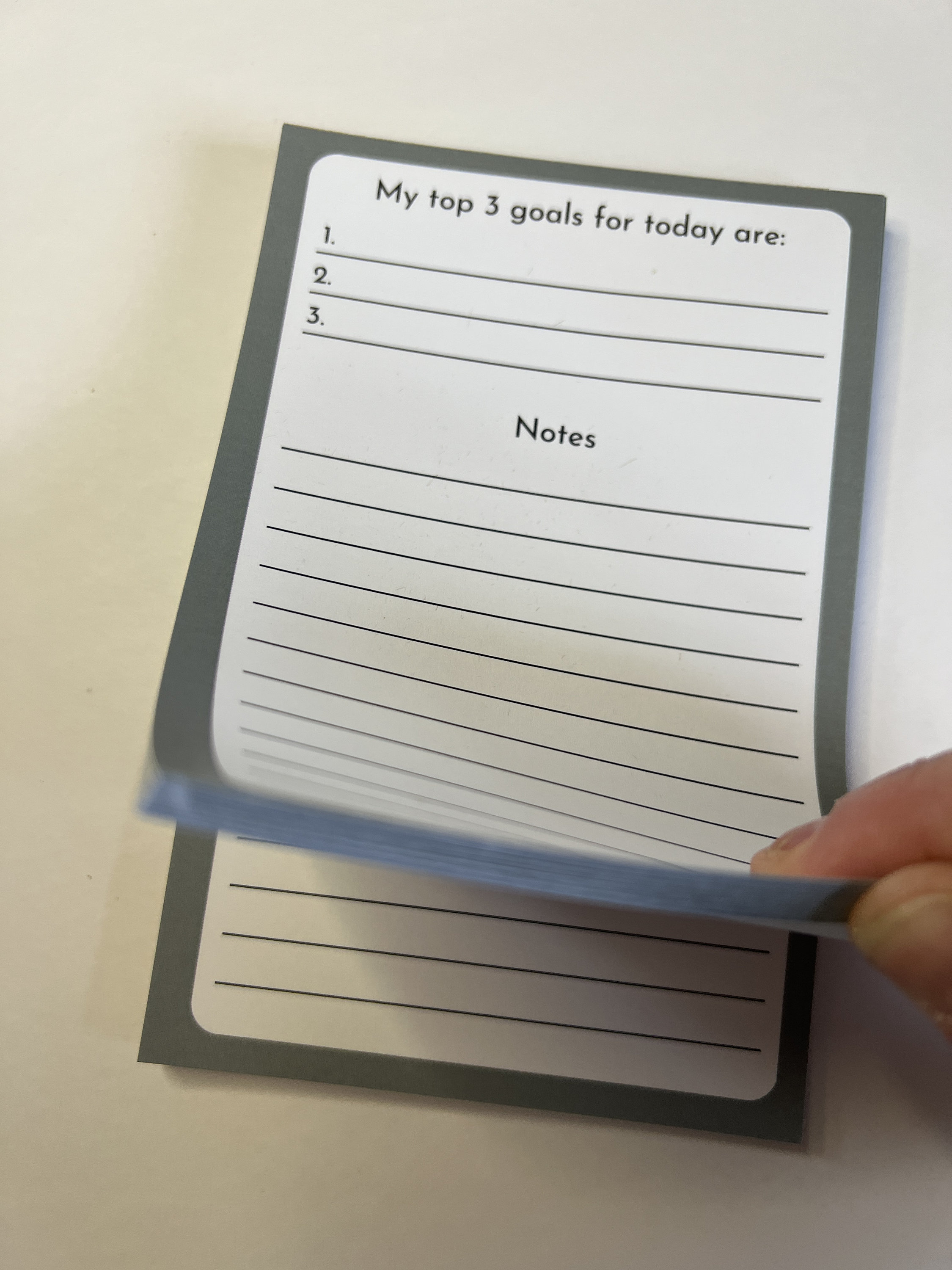 Goals Notepad - Undated Daily Planner - Increase Focus, Productivity ...