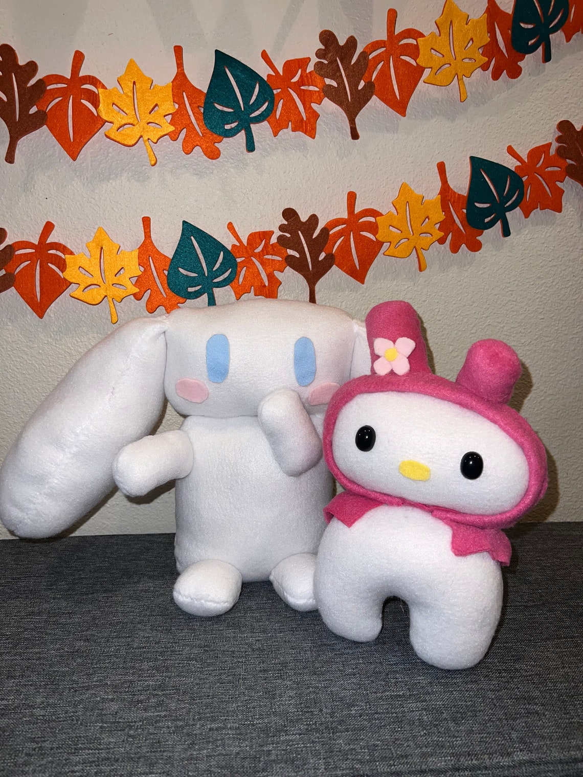Custom Duo Cinnamoroll and My Melody Plushie - Etsy