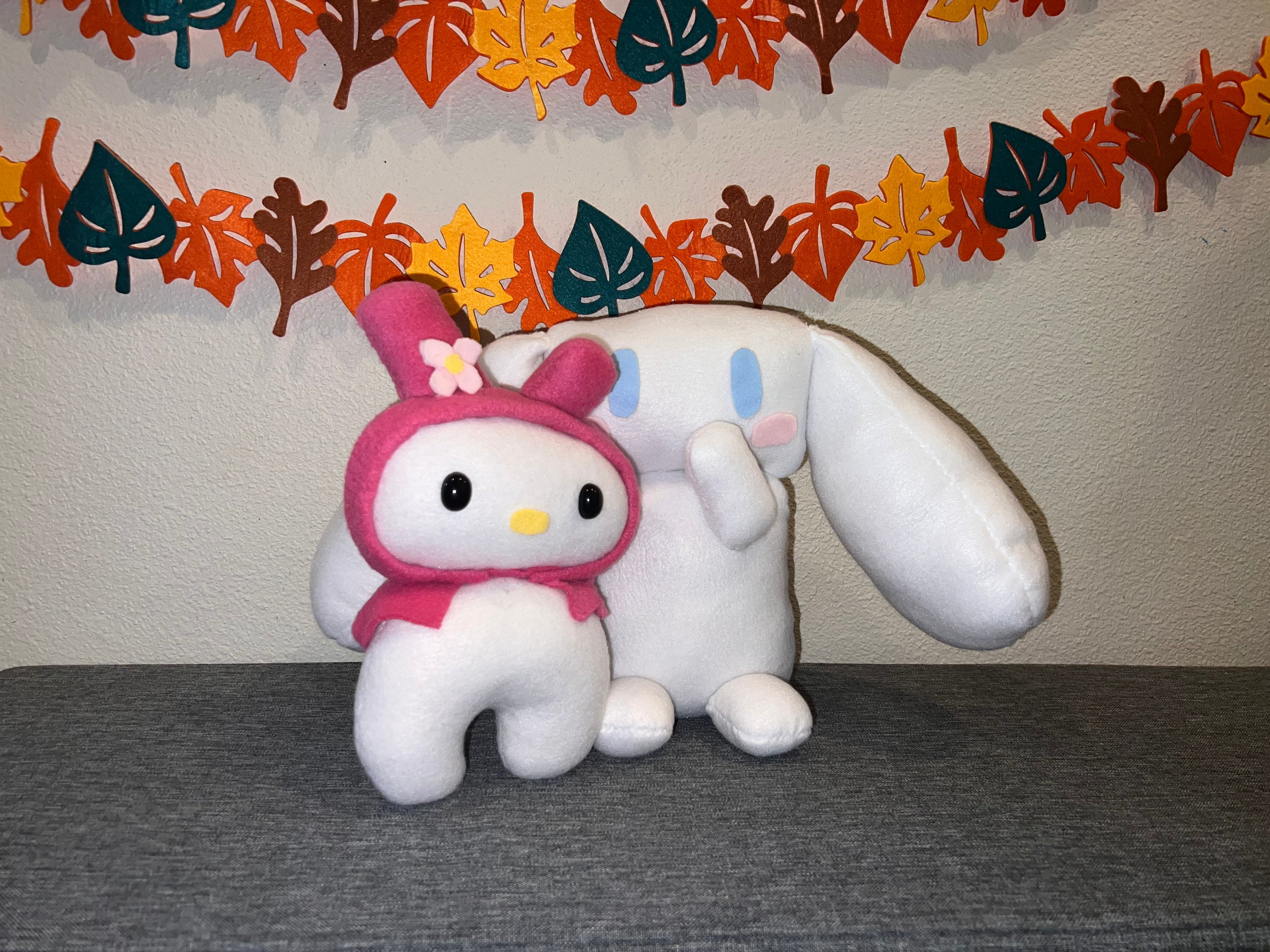 Custom Duo Cinnamoroll and My Melody Plushie - Etsy