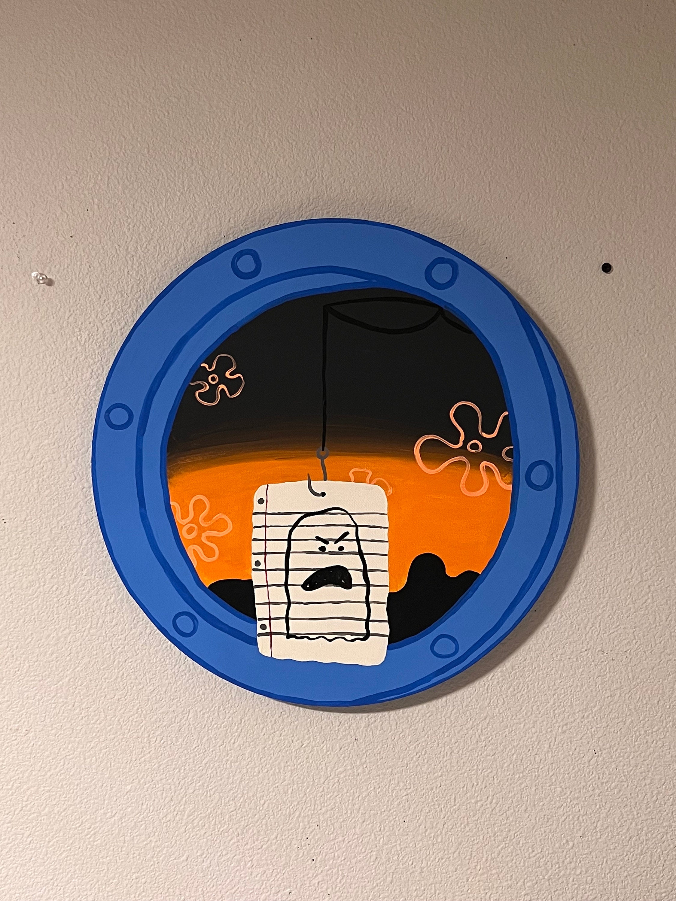 Spongebob Fishing Hook Window Painting - Etsy