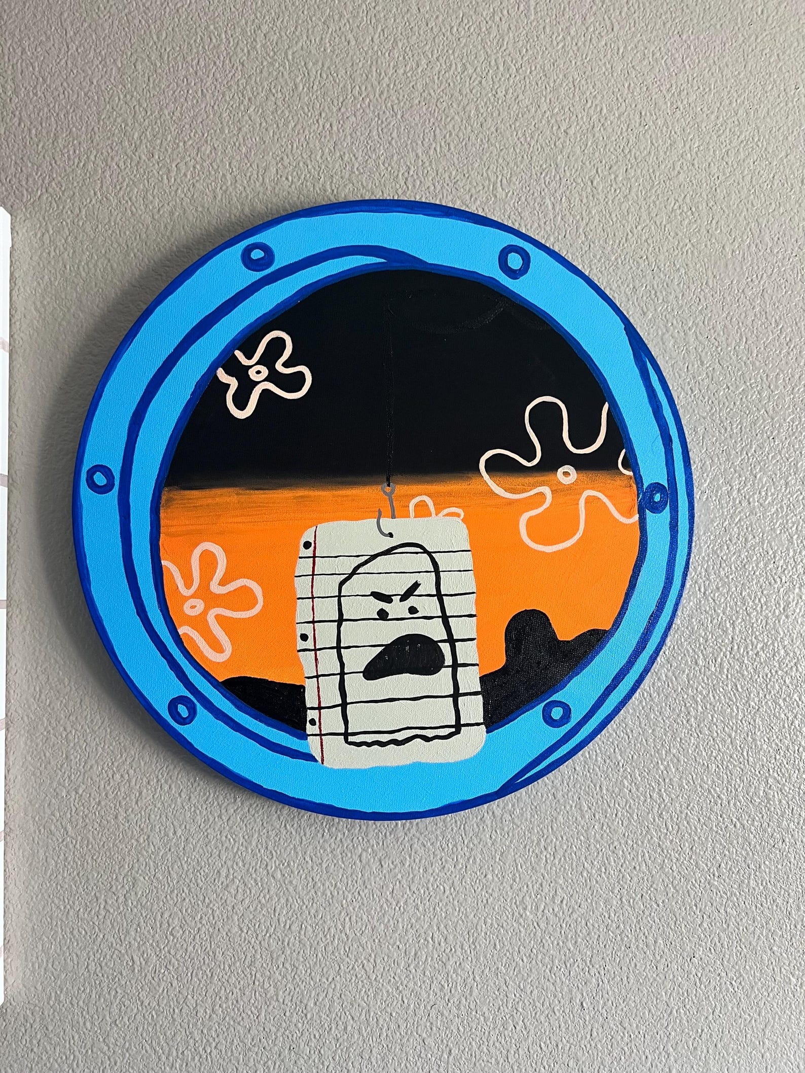 Spongebob Fishing Hook Window Painting - Etsy