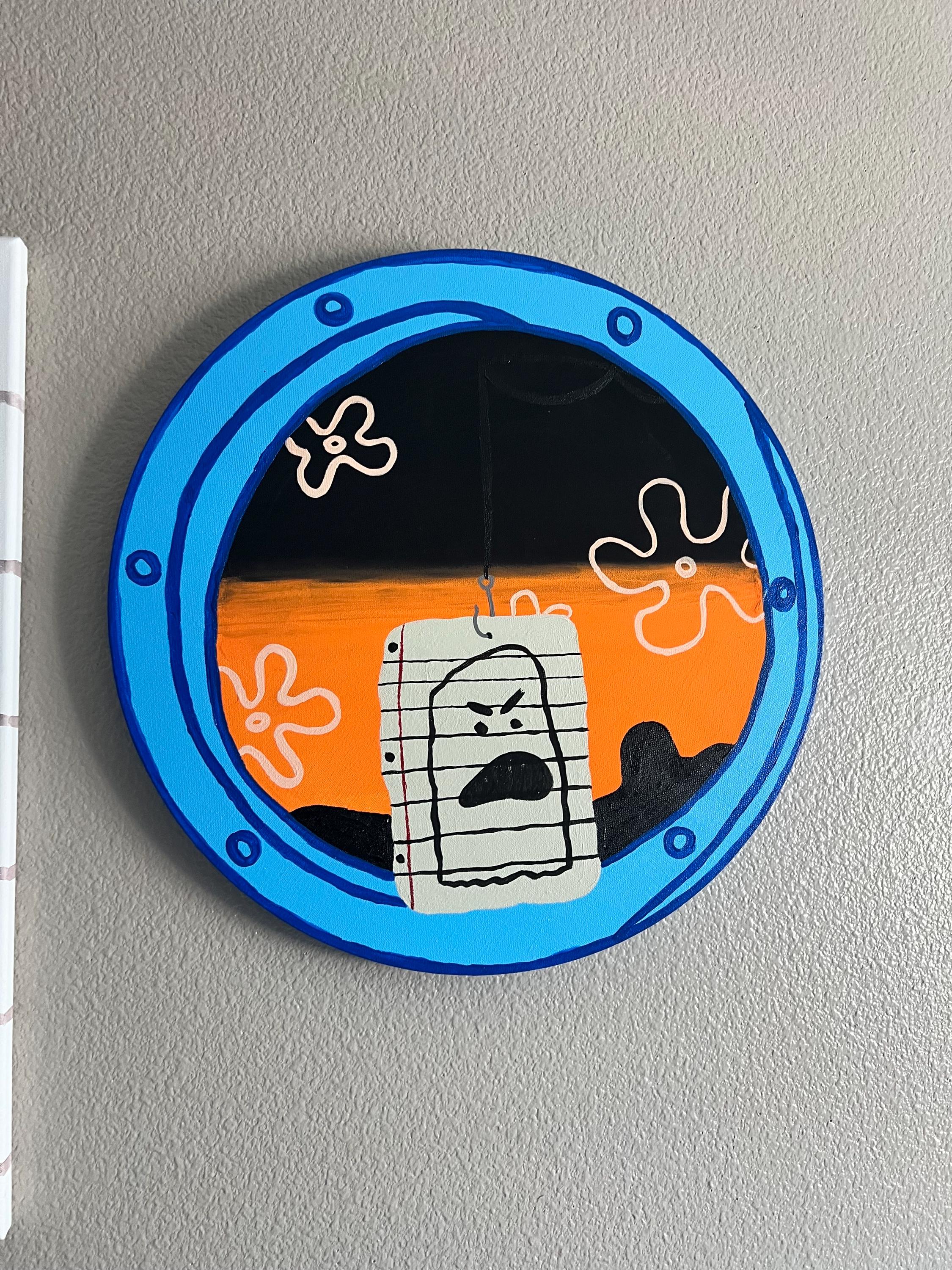 Spongebob Fishing Hook Window Painting - Etsy