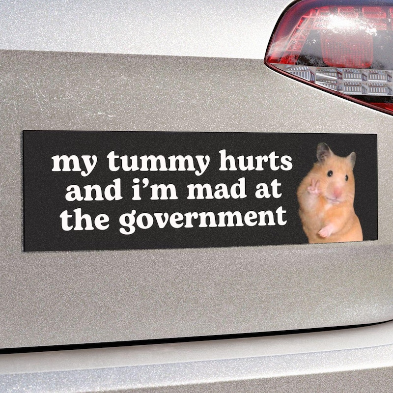 White Hamster Stickers Meme - Etsy